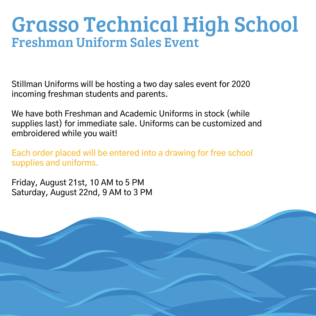 Stillman Uniforms – Ella T Grasso Technical School